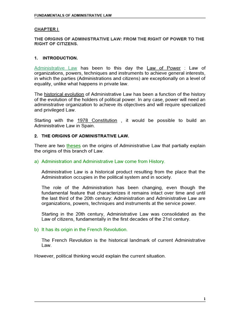UNED Administrative Law Fundamentals Topic 1 | PDF | Mercantilism ...