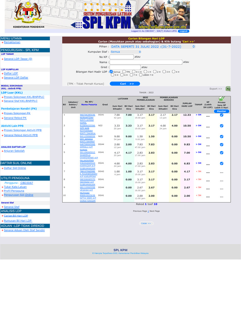 SPL KPM SU LDP Admin | PDF