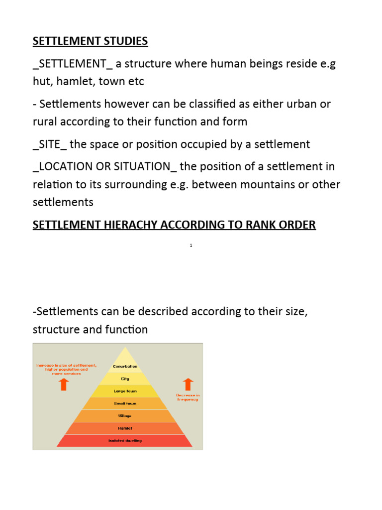 Settlement Studies | PDF | Urban Sprawl | Urbanization