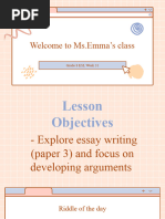 Teaching Discursive Writing Skills | PDF | Essays | Lesson Plan