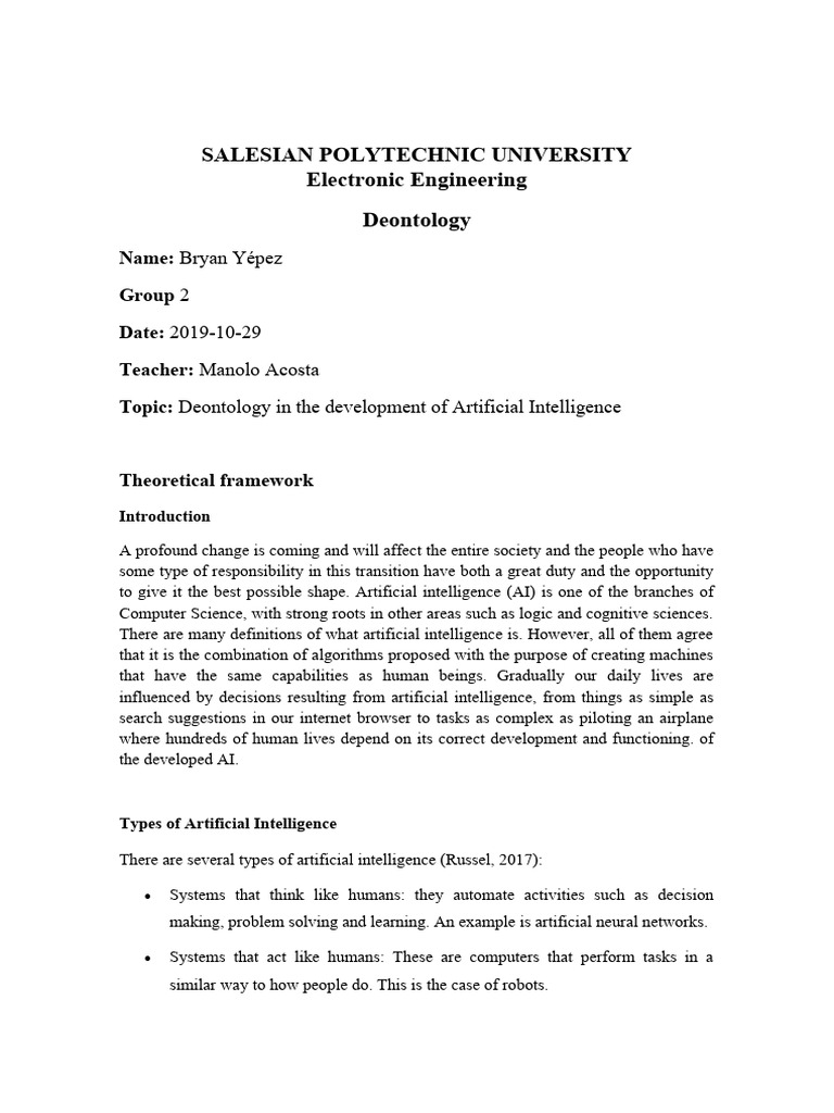 Theoretical Framework | PDF | Artificial Intelligence | Intelligence ...