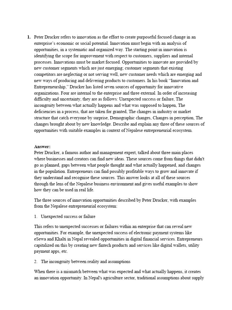 Assignment II - Descriptive Questions - 17th Feb - COMPLETED2 | PDF | Disruptive Innovation ...