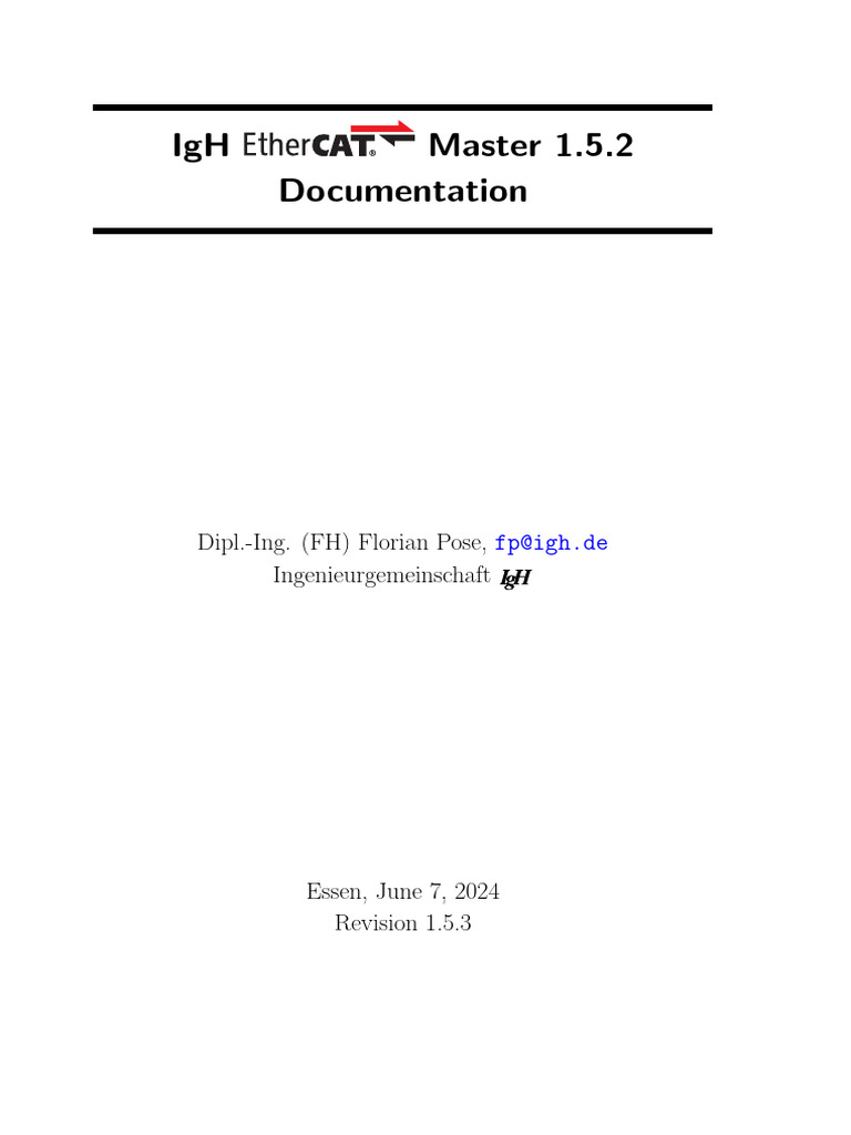 Ethercat | PDF | Network Interface Controller | Kernel (Operating System)