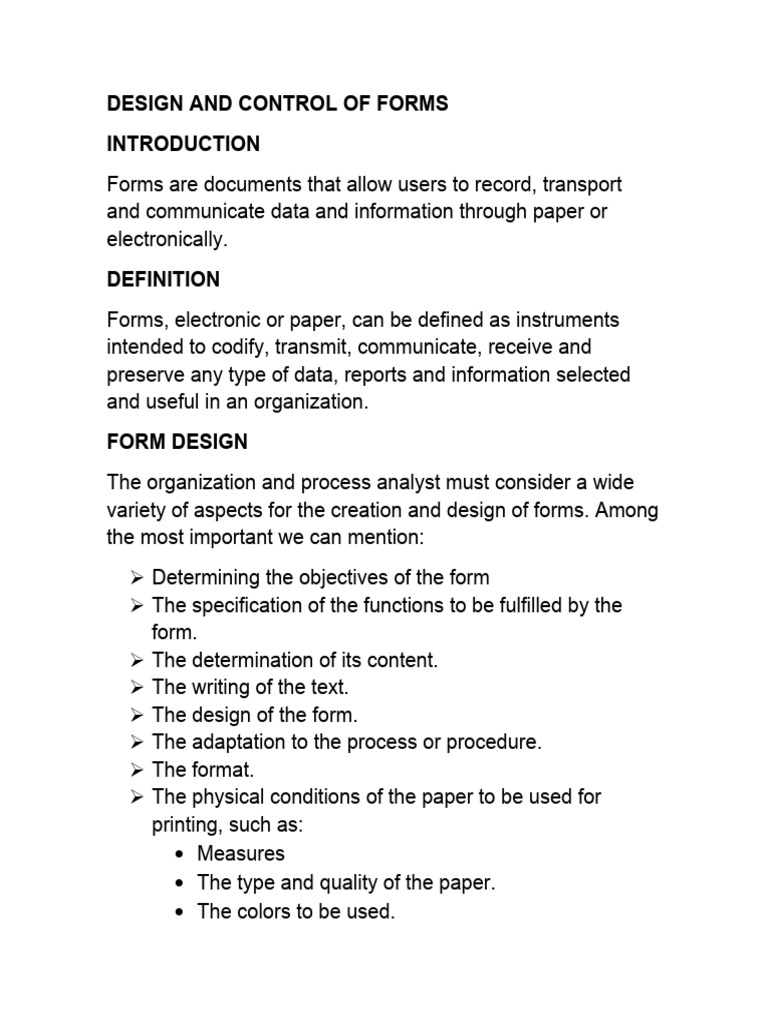 Form Design And Control Pdf Information Computing
