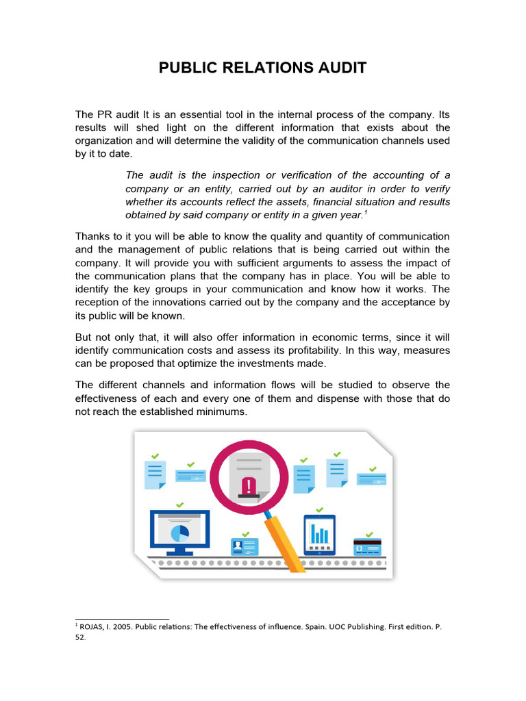 Public Relations Audit | PDF | Audit | Evaluation