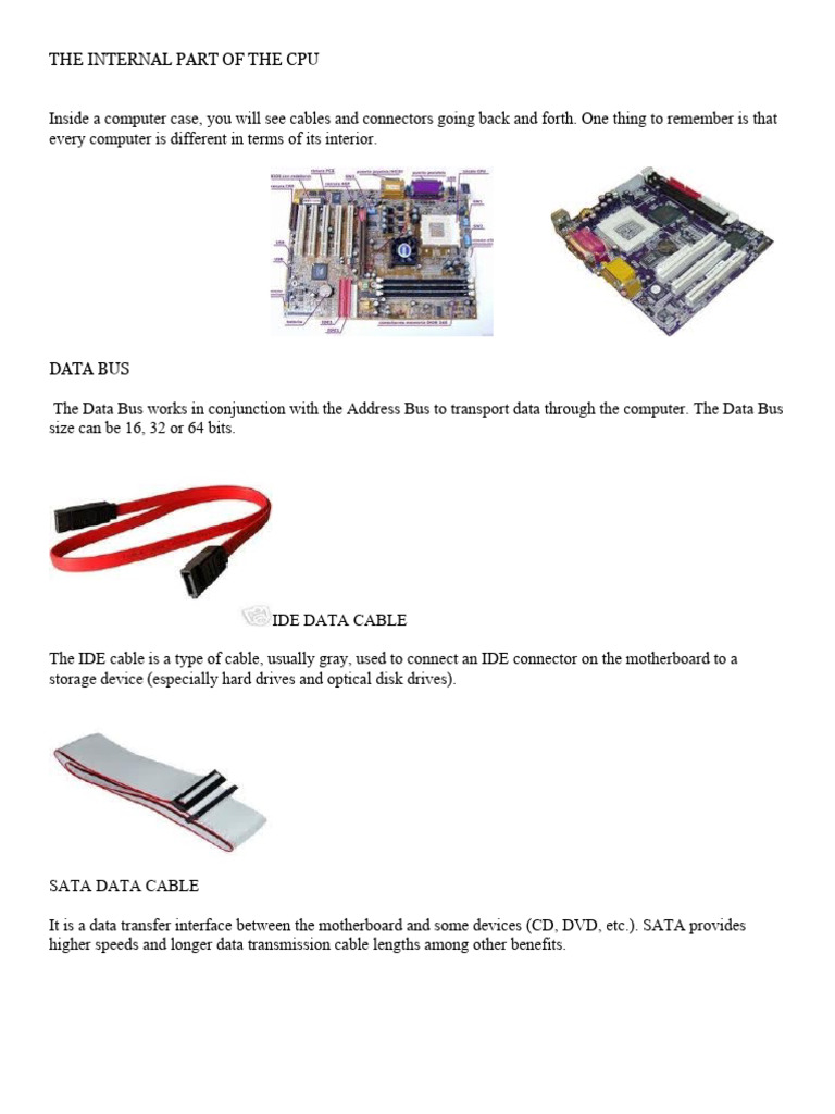30 Internal Parts of The CPU | PDF | Random Access Memory | Computer ...
