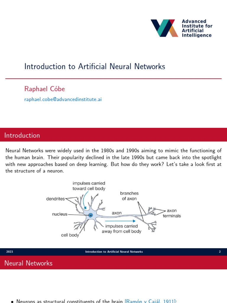 Artificial Neural Networks | PDF | Artificial Neural Network | Nervous System