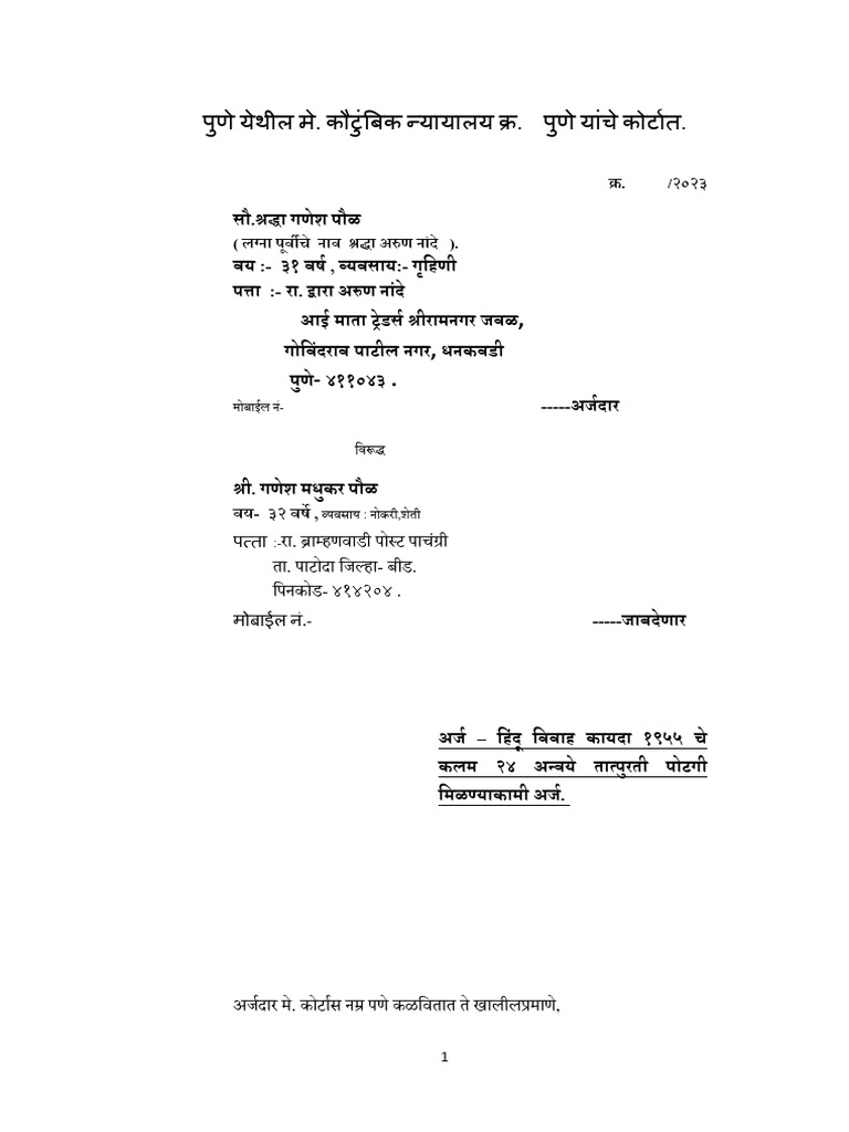 Interim Application | PDF