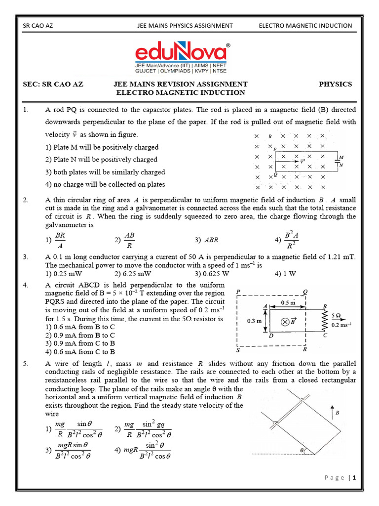 Answer Key All Papers - 20-5-2024 | PDF | Inductance | Electromagnetic Induction
