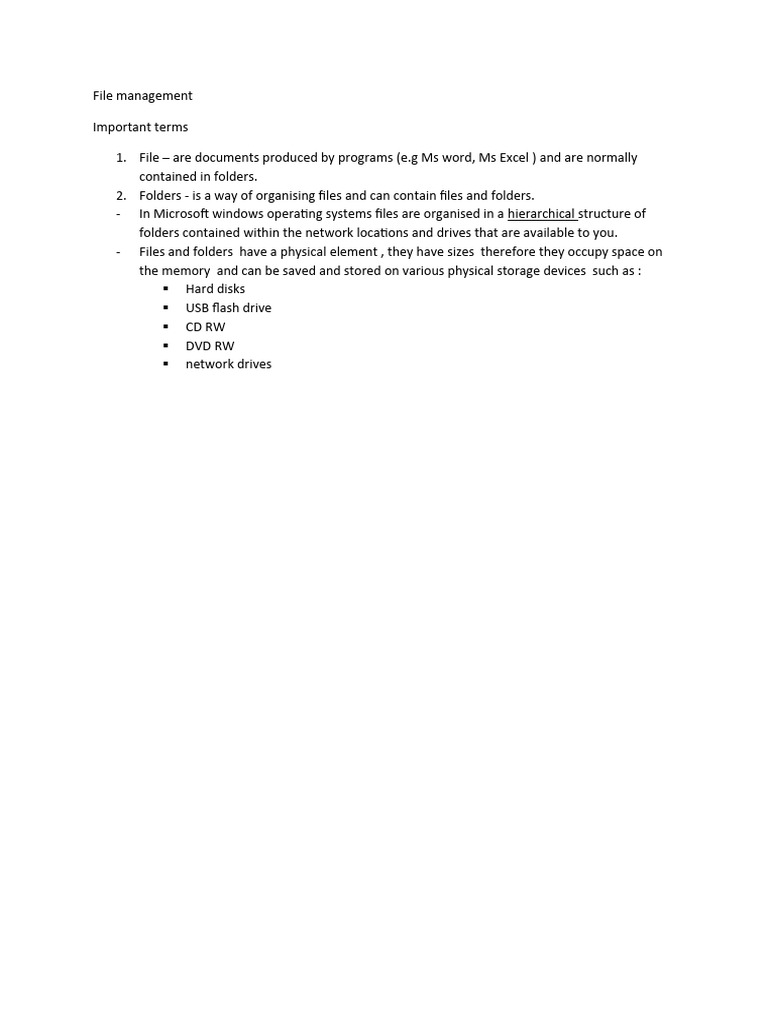File Management Notes | PDF