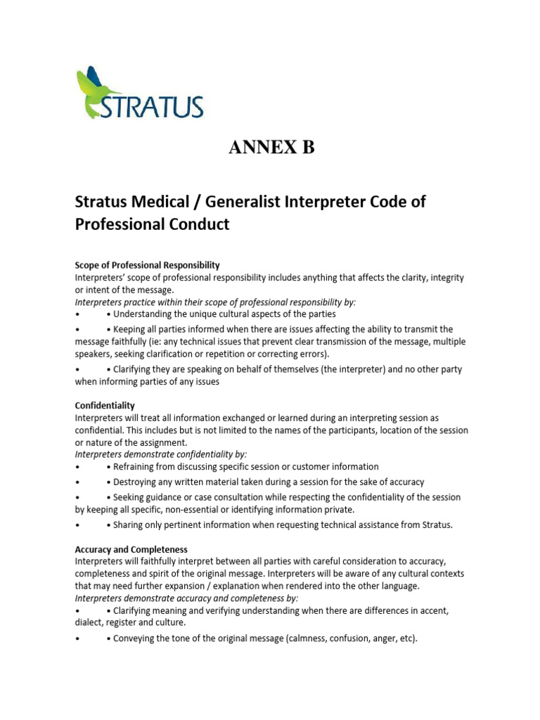 AMN Code of Professional Conduct | PDF | Language Interpretation | Bias