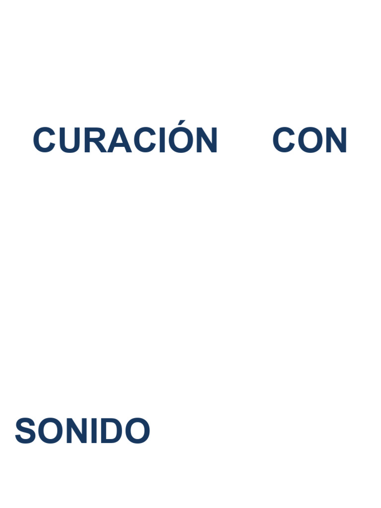 Presentación de Sanación Con Sonido | Descargar gratis PDF | Sonido | Mente