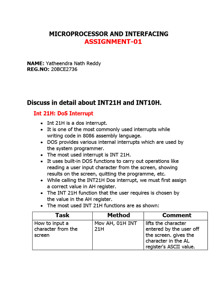 20BCE2351 Micro Assignment-01 | PDF | Parameter (Computer Programming) | Computer File