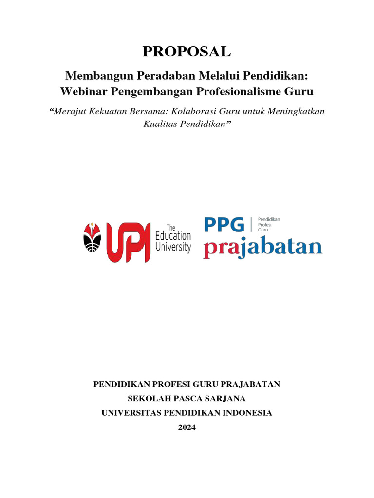 Ruang Kolaborasi - Topik 1 - Proposal Webinar CPD | PDF