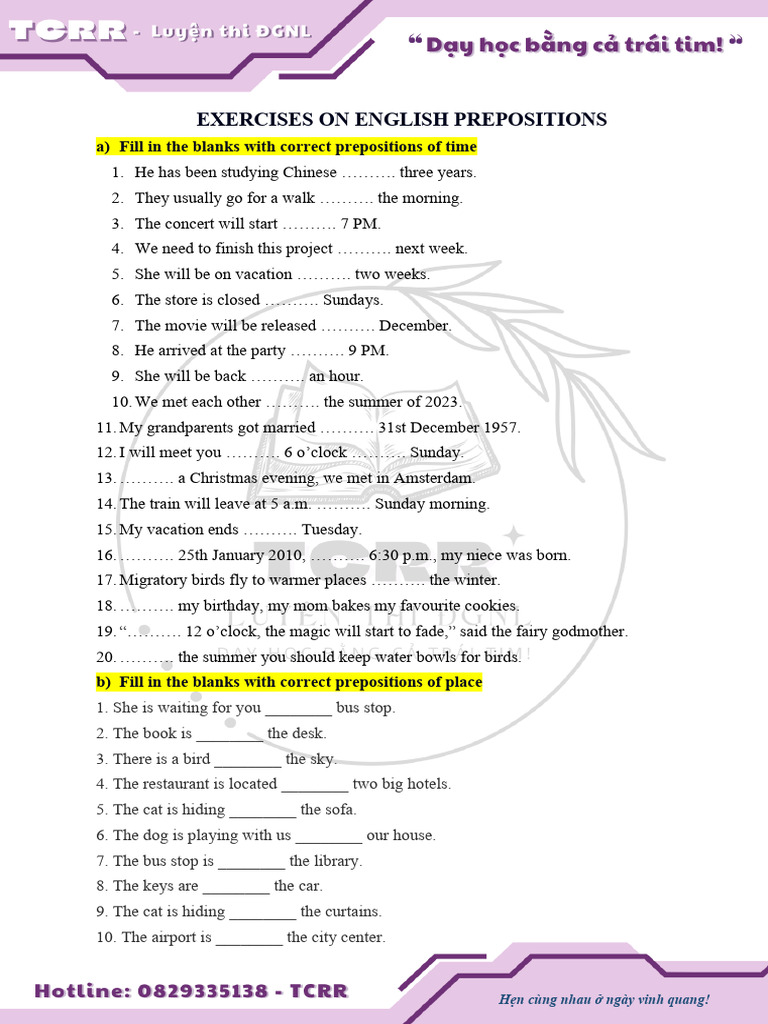 English Prepositions | PDF | Language Arts & Discipline
