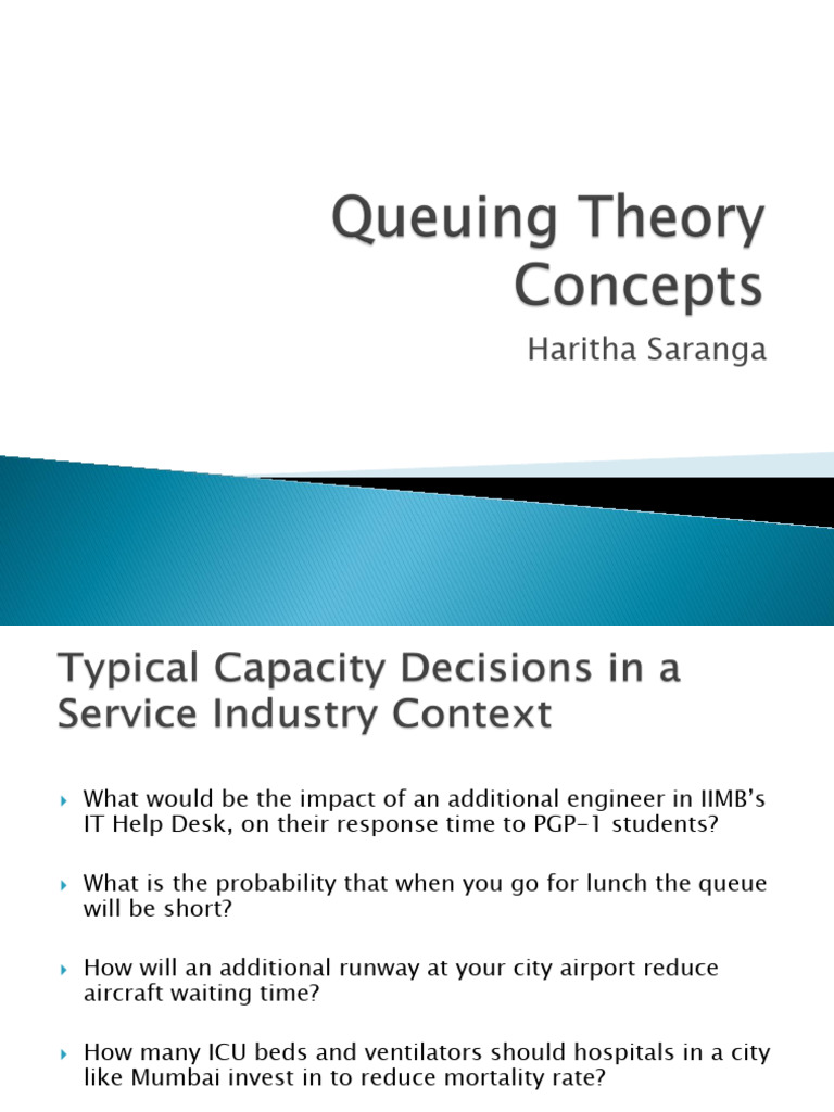 Queuing Theory-2024-Final | PDF | Applied Mathematics | Computer Science