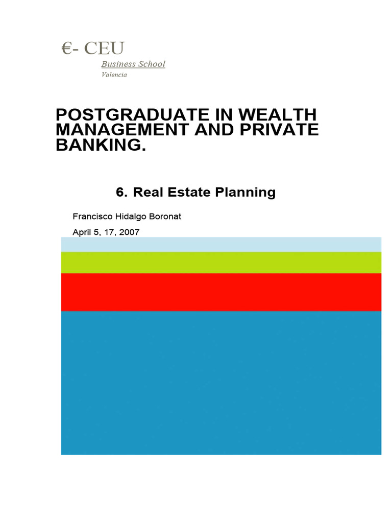 Real Estate Planning Notes | PDF | Business | Real Estate Investing