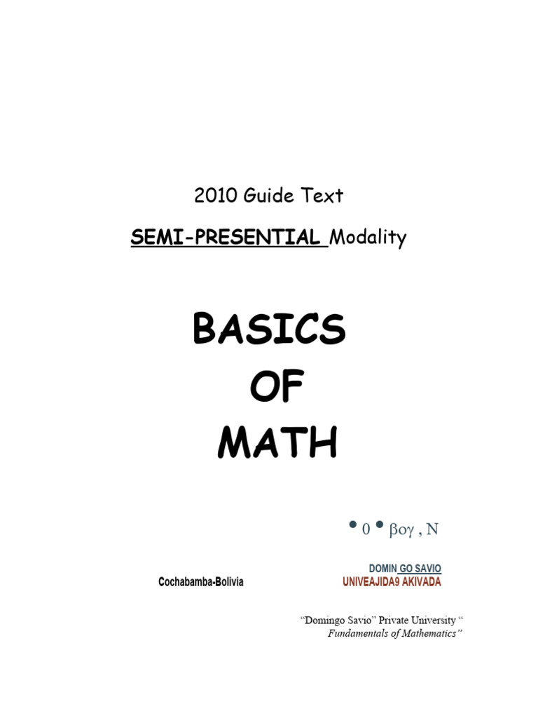 Mathematics Fundamentals | PDF | Numbers | Prime Number