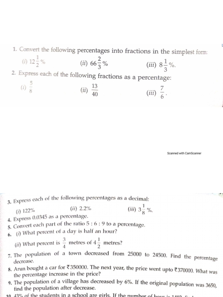 Comparing Quantities - Class7 | PDF