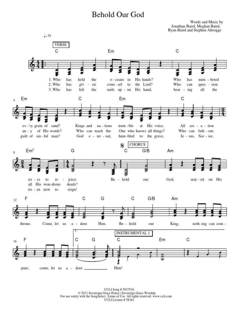 Behold Our God | PDF | Religious Belief And Doctrine | Theology