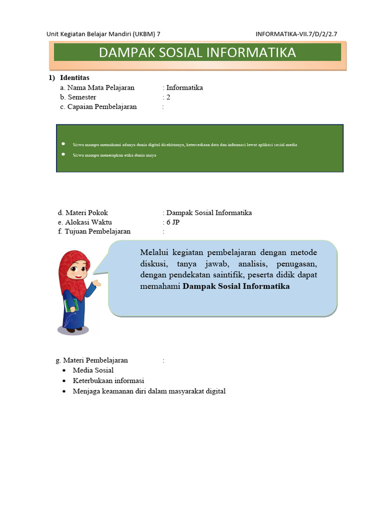 UKBM Inf 7 DSI | PDF | Game & Aktivitas