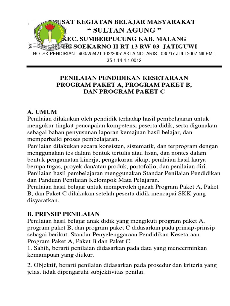 Panduan Penilaian | PDF | Karier & Perkembangan | Bisnis