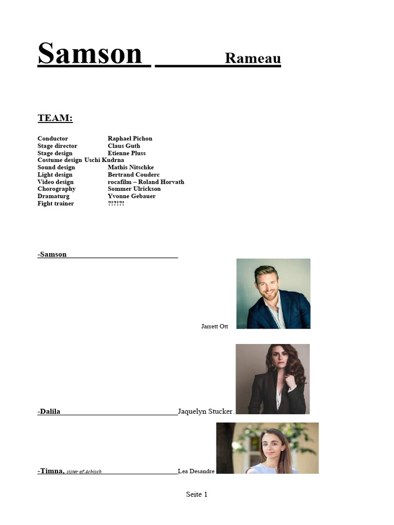 Samson Scenario 25. MAI 2023 | PDF | Samson