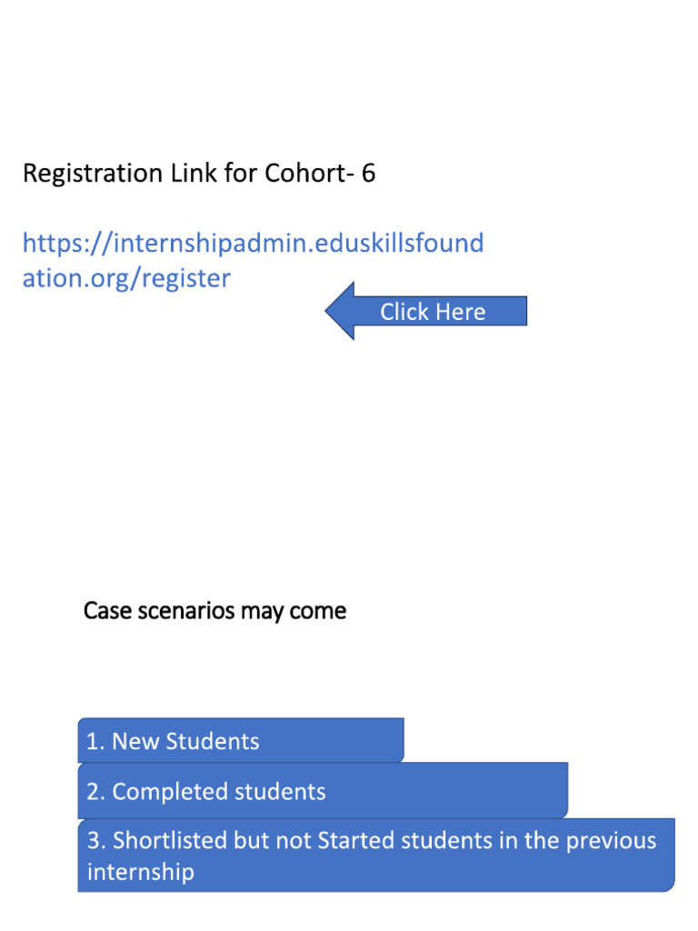 Steps To Apply For Internship Using EduSkills Portal | PDF