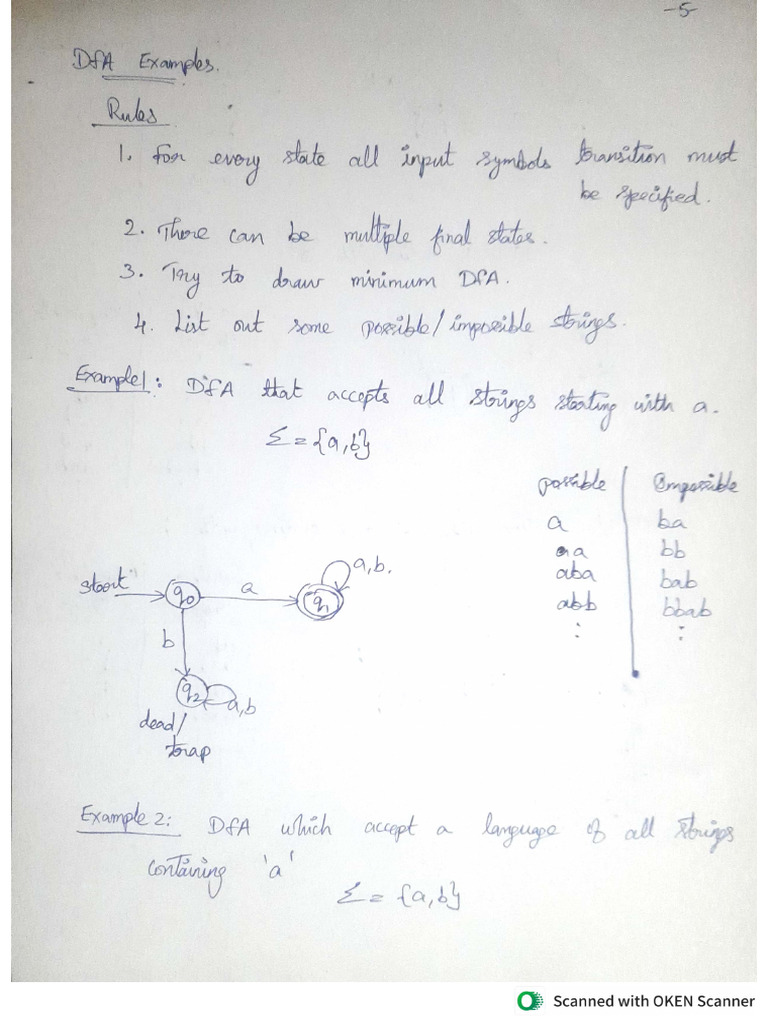 2 DFA Examples | PDF