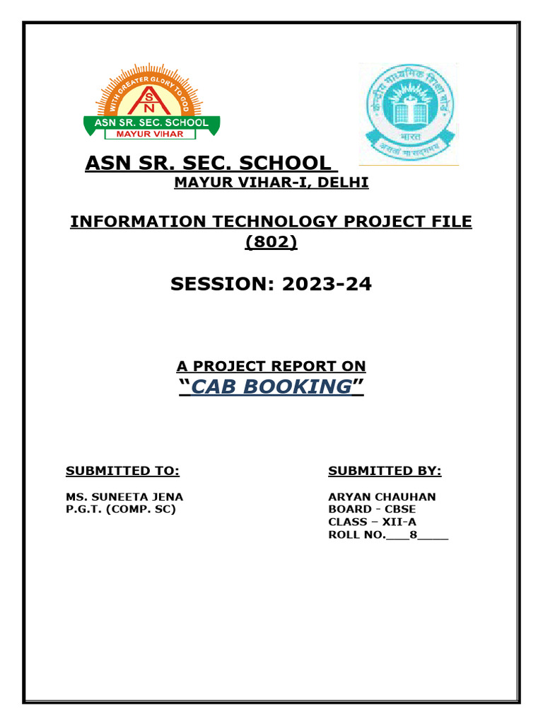 IT Project File Template | PDF | Databases | My Sql