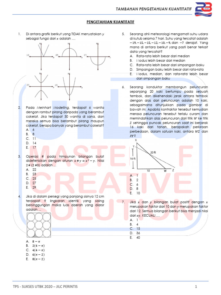 Pengetahuan Kuantitatif | PDF