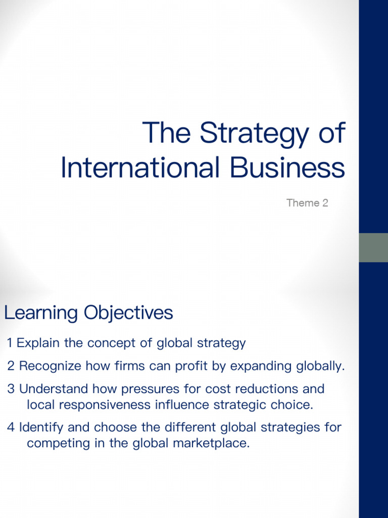 Global Business Strategy Guide | PDF | Strategic Management | Profit ...