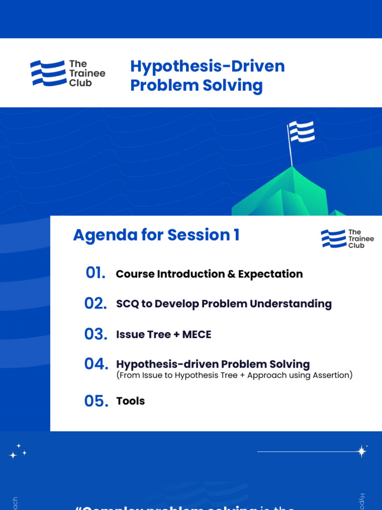 Hypothesis-Driven Problem Solving | PDF | Brand | Hypothesis