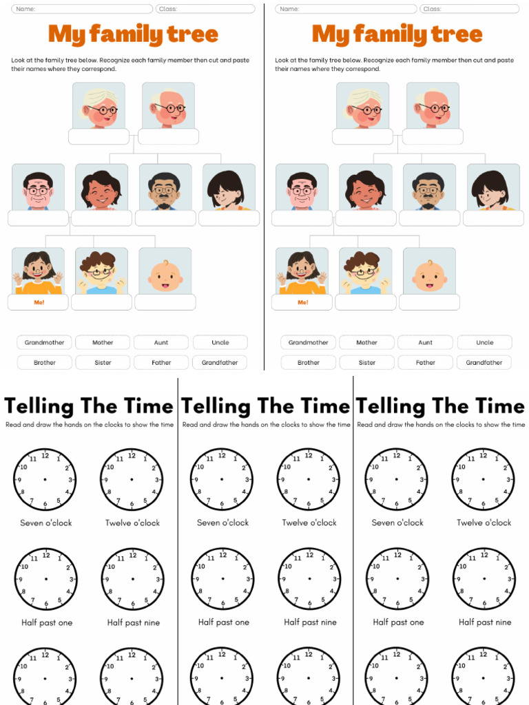 LKPD Family Tree Bahasa Inggris | PDF