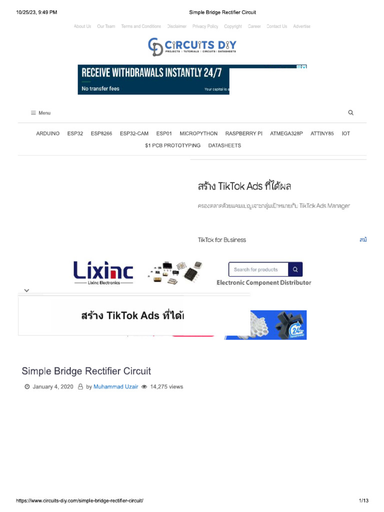 Rectifying CKT | PDF