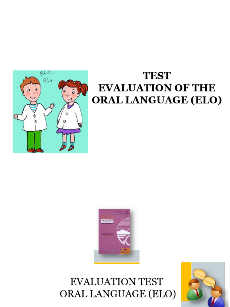 Oral Language Evaluation Test | PDF | Phrase | Word