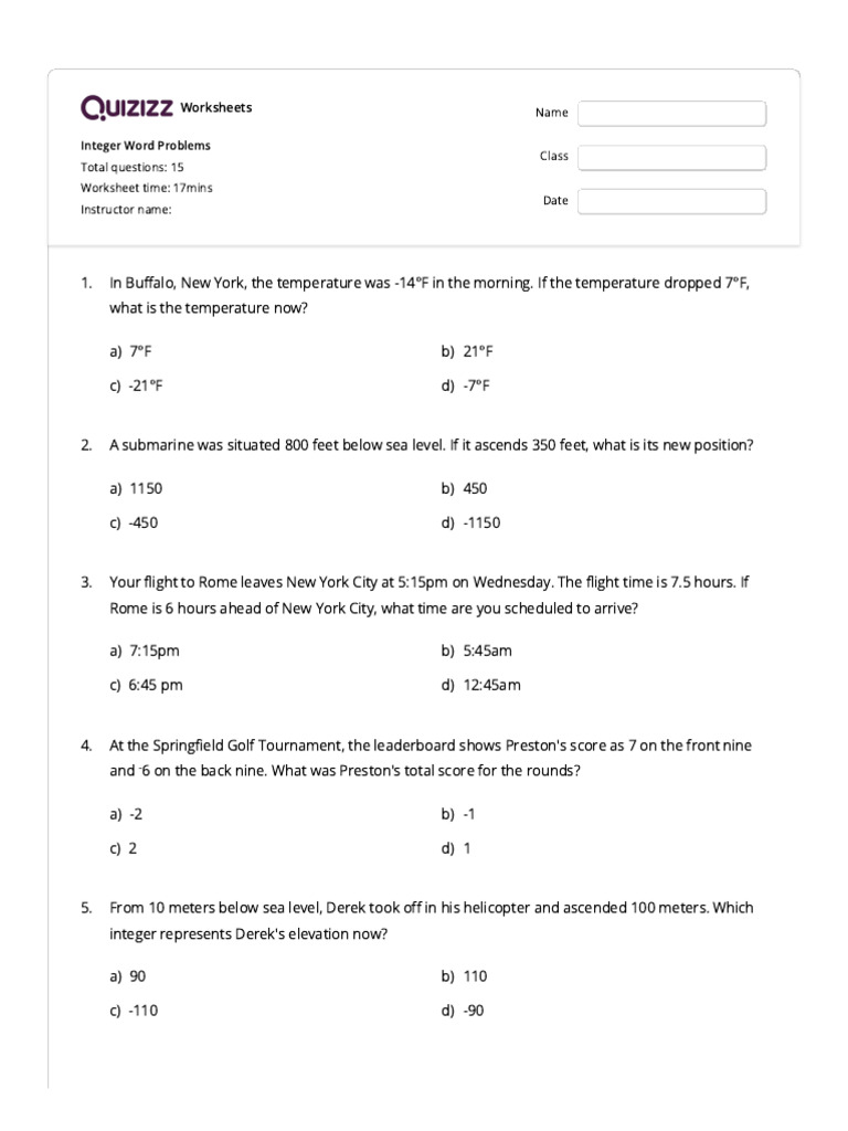 Quizizz - Word Problems1 | PDF | Overdraft | Banking