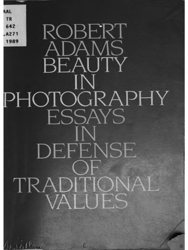 Beauty in Photography Essays in Defense of Traditional Values (Robert ...