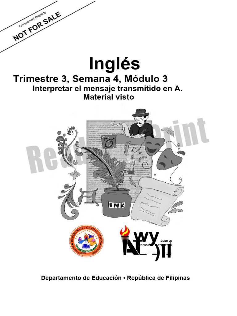 Esp9 - Q3 - M3 - W4 - Interpretar El Mensaje Transmitido en Un Material ...