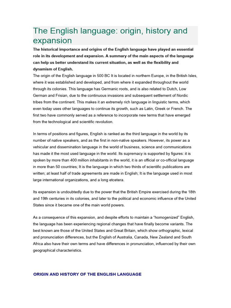 History of English Language | Download Free PDF | English Language | Wessex