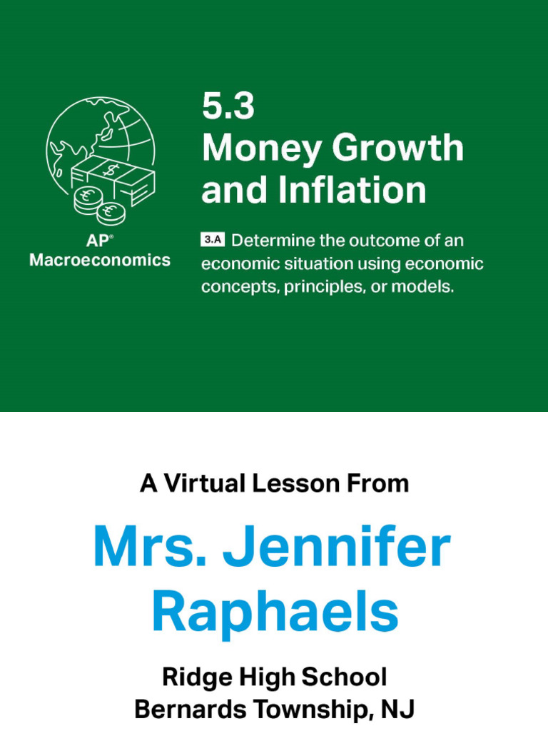 Money Growth and Inflation Overview | PDF | Phillips Curve | Long Run ...