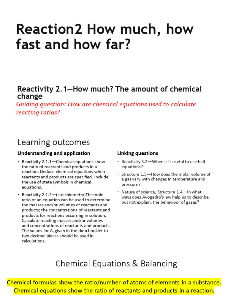 Understanding Limiting Reactants and Yields | PDF | Stoichiometry ...