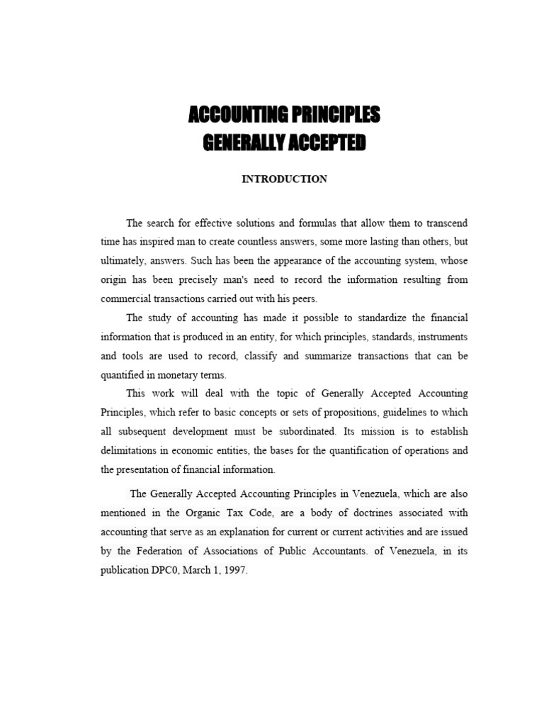 Working Accounting Principles | PDF | Accounting | Audit