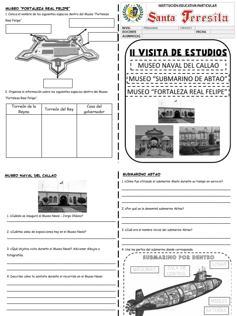 Ficha de Trabajo Ii Visita de Estudios | PDF | Museo | Museología