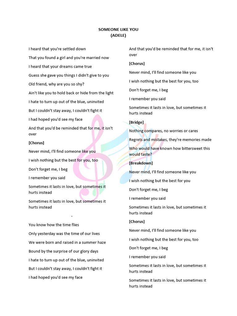 Someone Like You | PDF