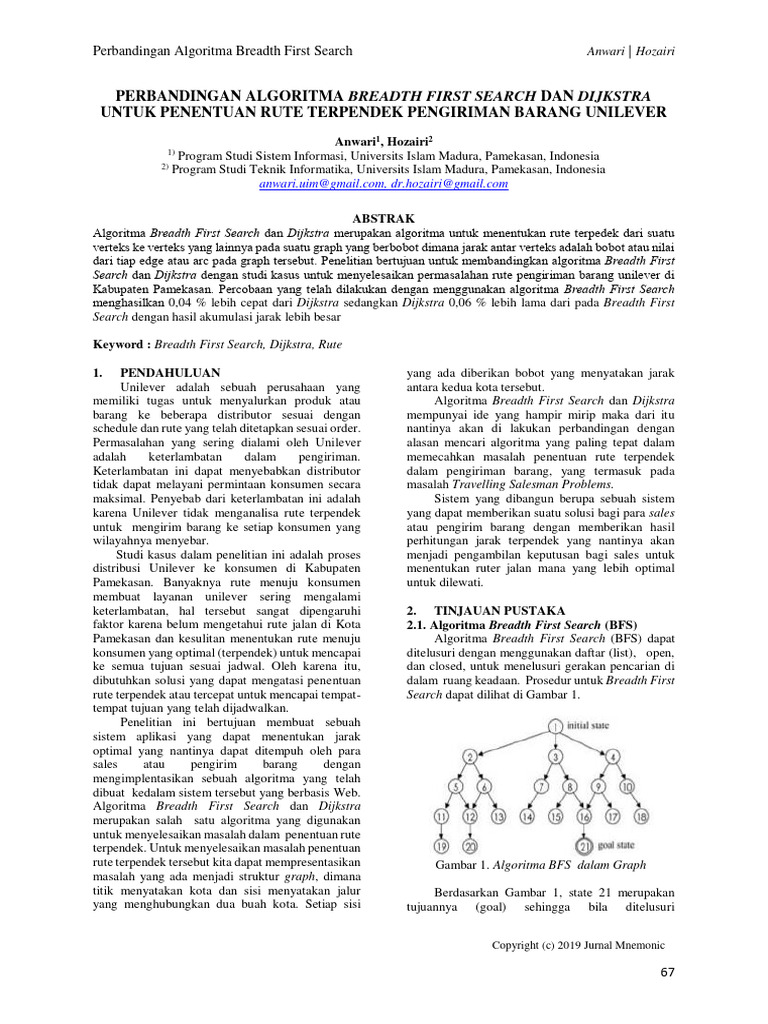Perbandingan Algoritma Breadth First Sea Be749026 | PDF