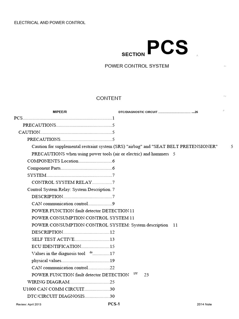 Engine Control | PDF | Airbag | Relay