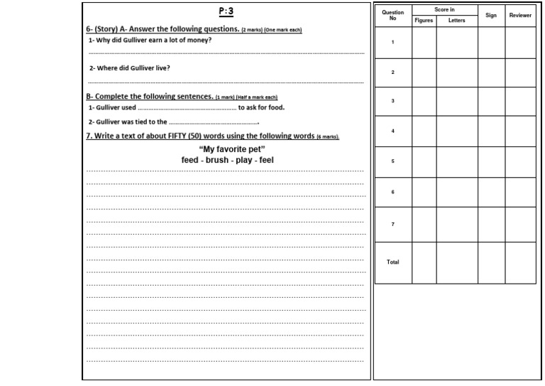 Primary Four 2nd Term Test 2024 Paper2 | PDF