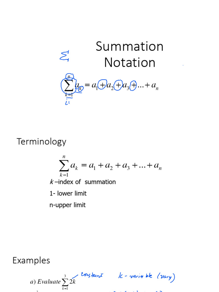 Summation Notation.1.with Annotation | PDF