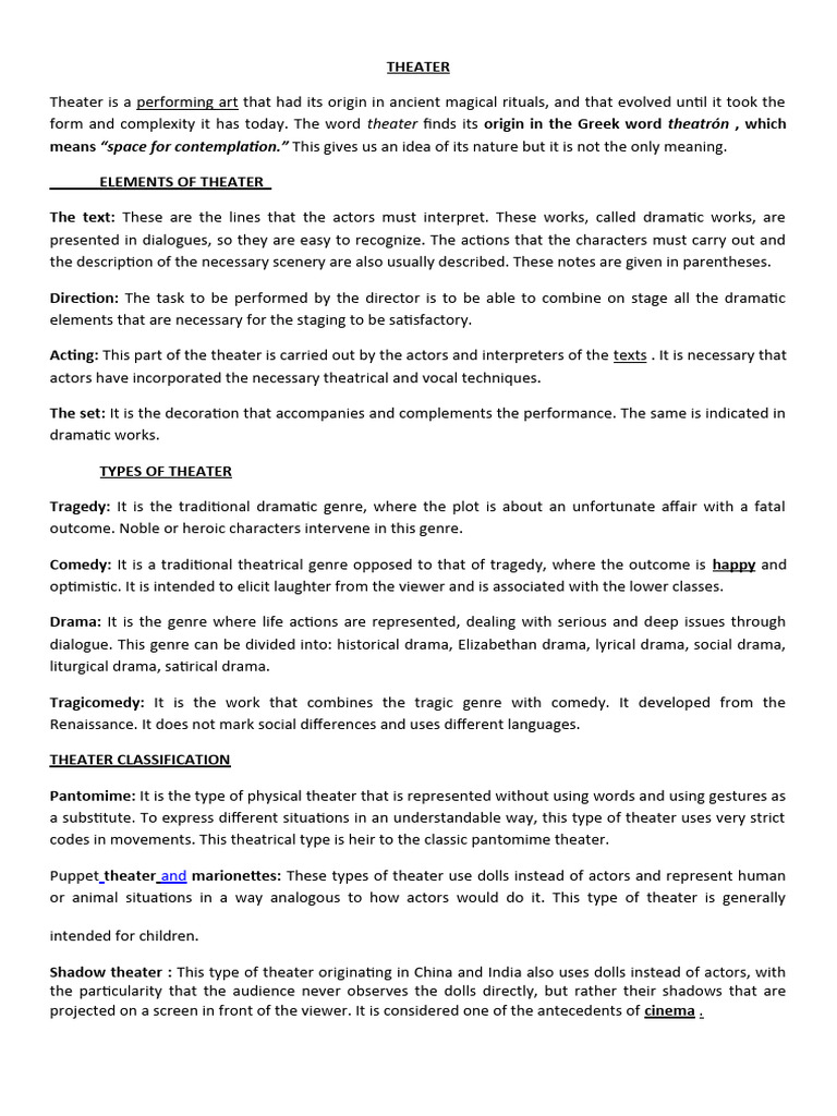 What Is Concept Theater For Children | PDF | Theatre | Genre